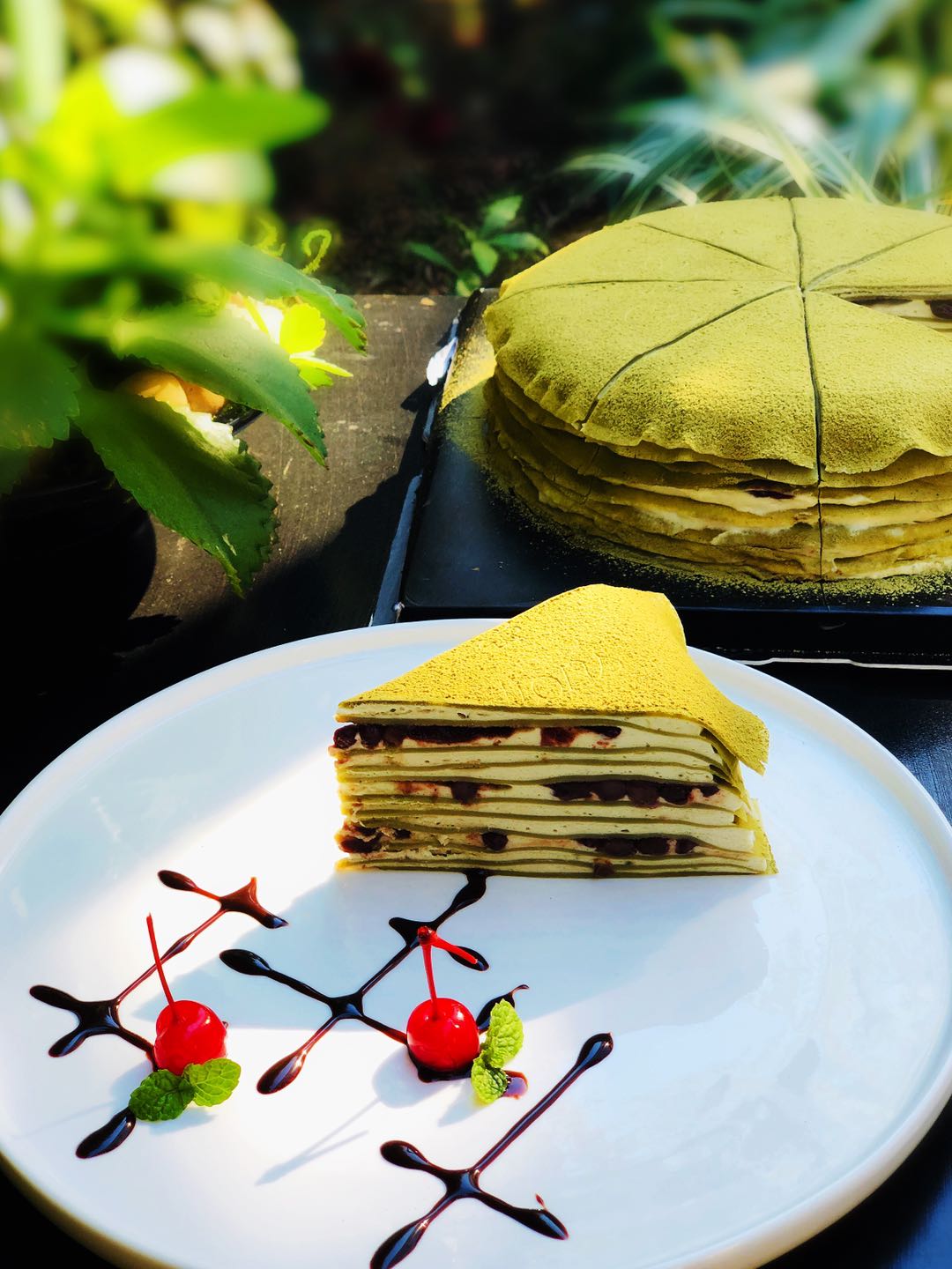 Matcha Mille Crepe Cake | Picasso Moments Bakery