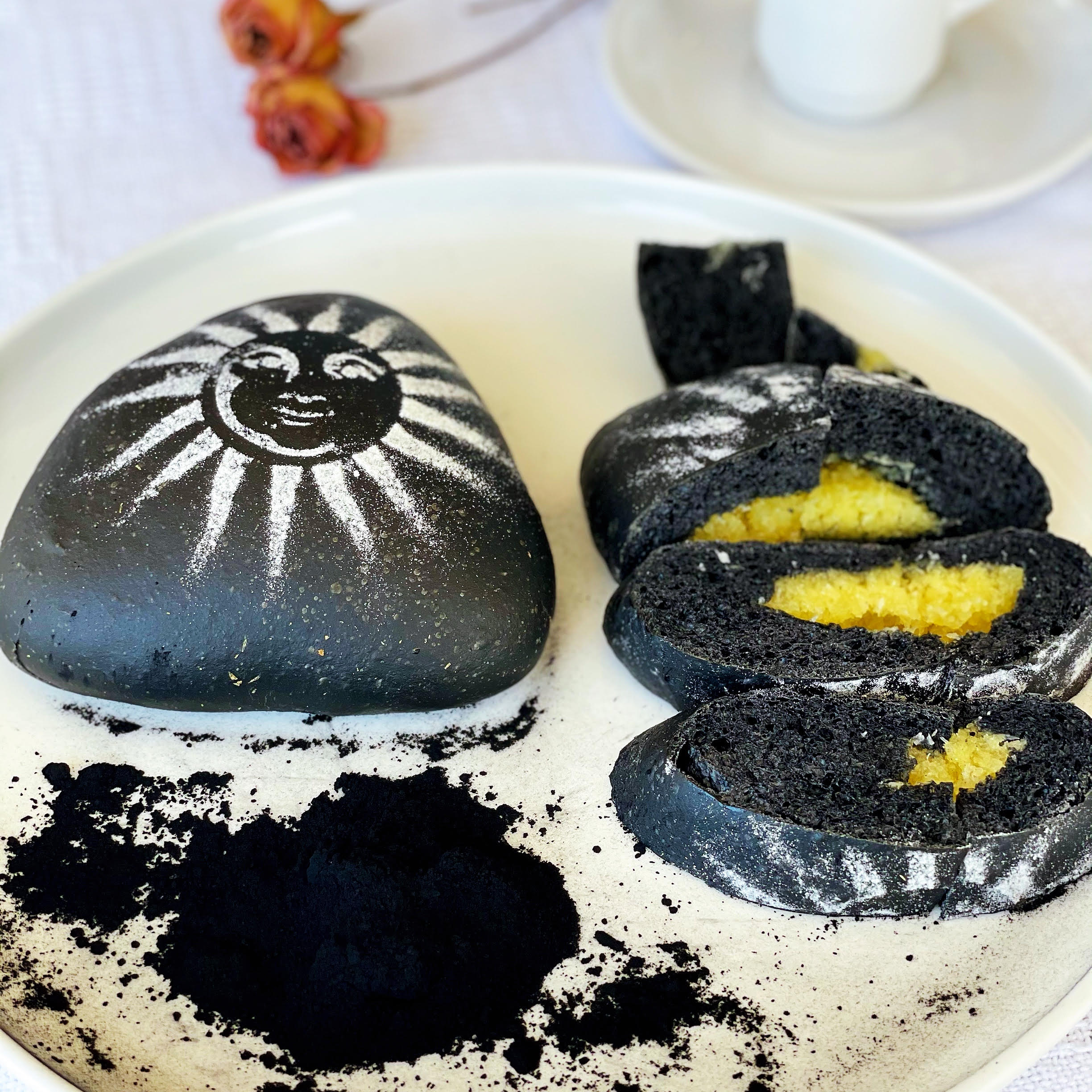 Coconut Organic Charcoal Bread | Picasso Moments Bakery